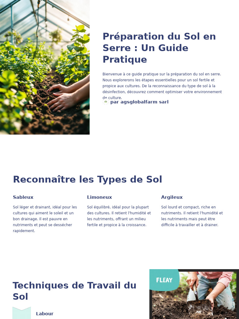 Preparation-du-Sol-en-Serre-Un-Guide-Pratique | PDF | Sol (pédologie) | Serre