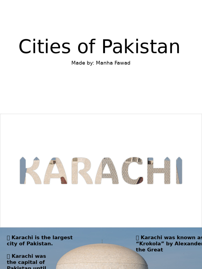 Cities of Pakistan | PDF
