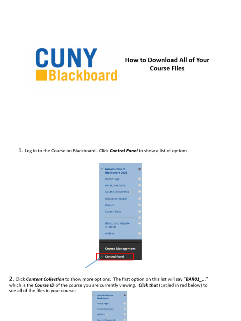 Howto Download All Course Fileson Blackboard | PDF | Computer File ...