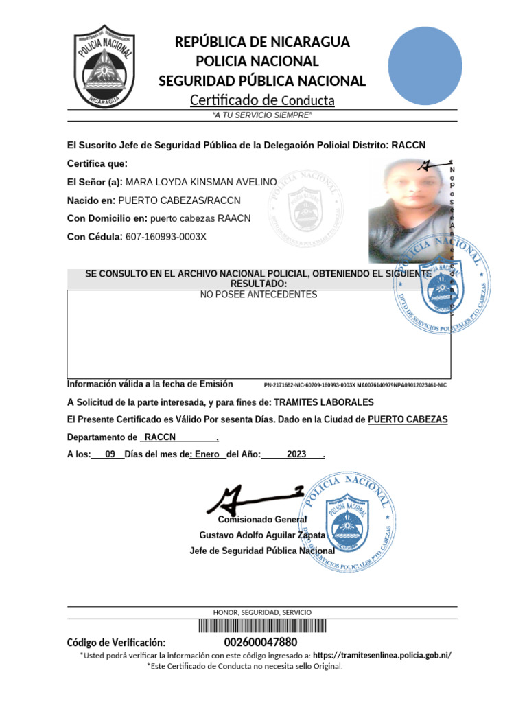 Formato Record de Policia 2022 | PDF