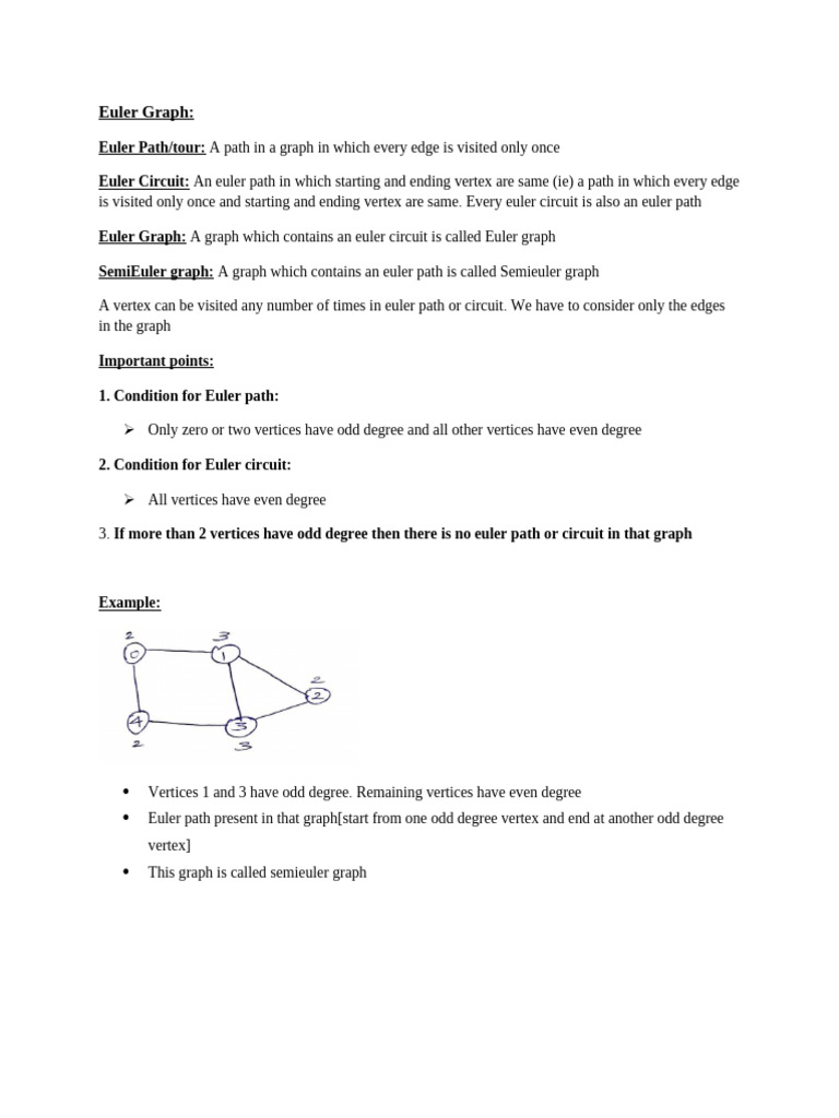 42.euler Graph | PDF