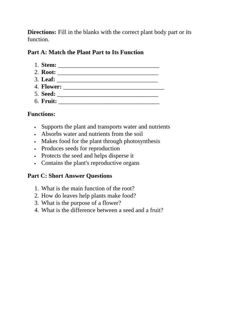Directions | PDF | Plants | Leaf