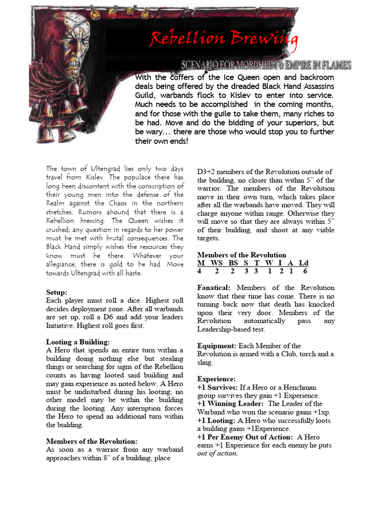 Rebellion 1 - Rebellion Brewing | PDF