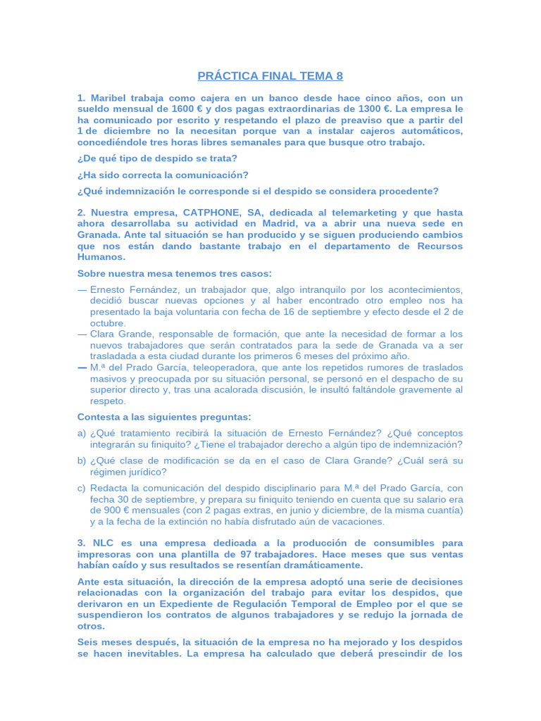 Práctica evaluable UT 8 | PDF | Business