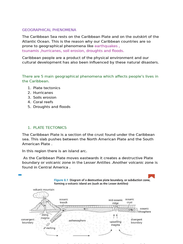 Natural Disasters 1 | PDF | Plate Tectonics | Volcano
