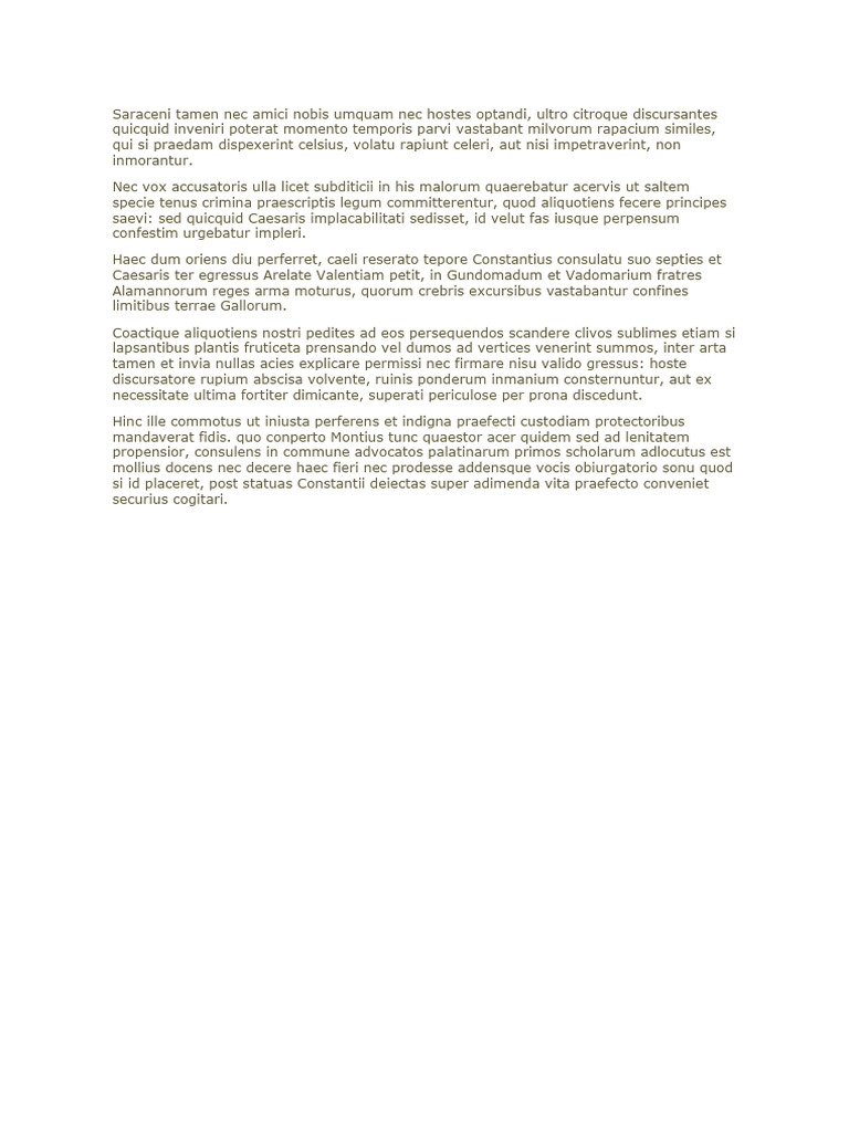 Saraceni Tamen Nec Amici Nobis Umquam Nec Hostes Optandi | PDF