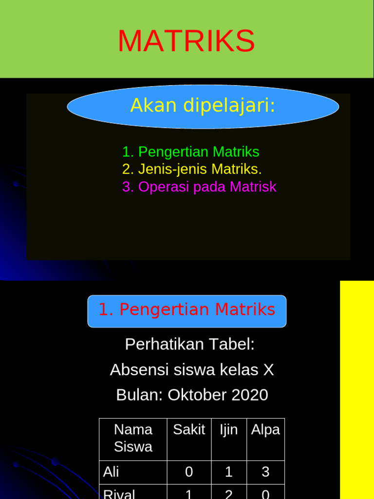 2 segar matriks 1 | PDF