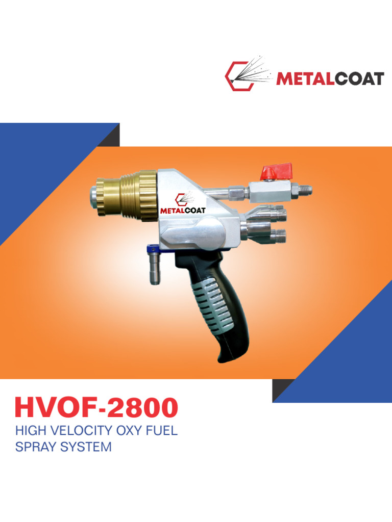 HVOF System - Metal Coat | PDF | Mechanical Engineering | Gases