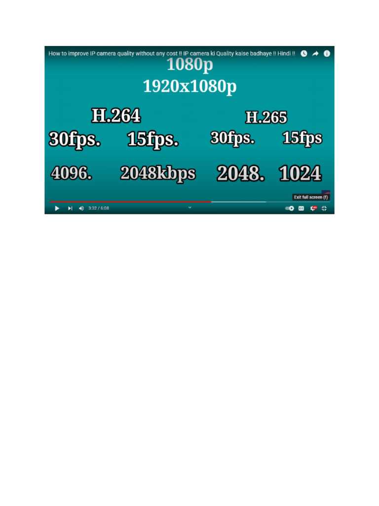 Cctv Fps Settings | PDF
