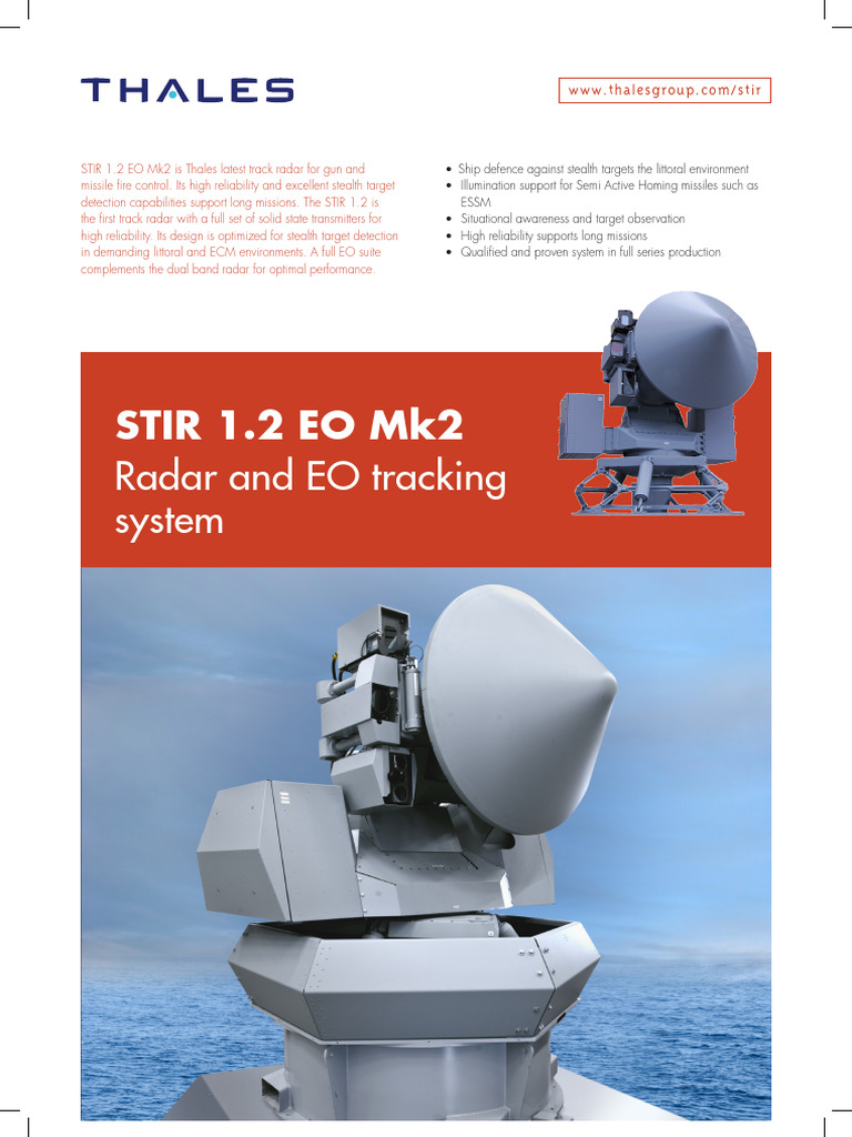 Datasheet STIR 1.2 DS159 10 12 HR | PDF | Radar | Military Technology