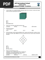 NAT Sample Paper - 2 Year 2021 - Paper PDF | PDF | Area | Multiple Choice