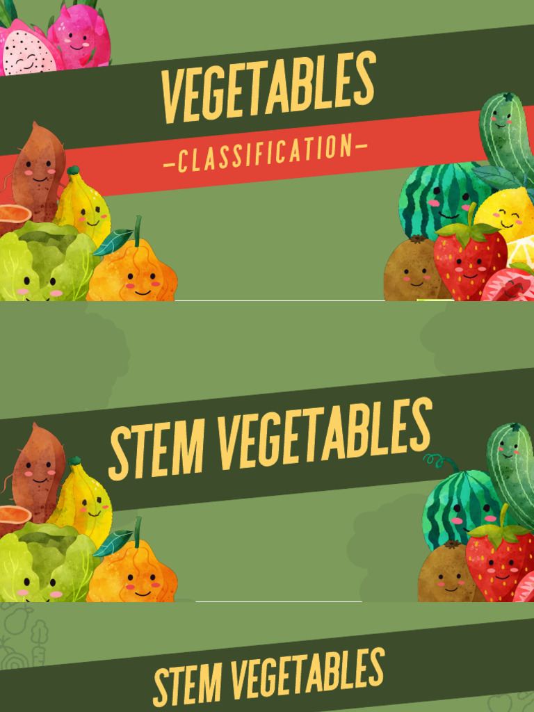 Classification of Vegetables | PDF
