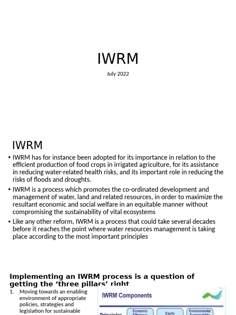 IWRM | PDF