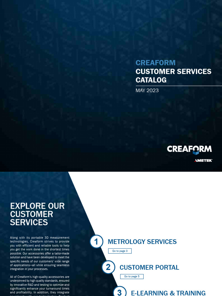 Creaform Customer Services Catalog 2023 | PDF | Usb | Educational ...