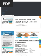 PCC MIX M15 (Calculation Sheet) | PDF