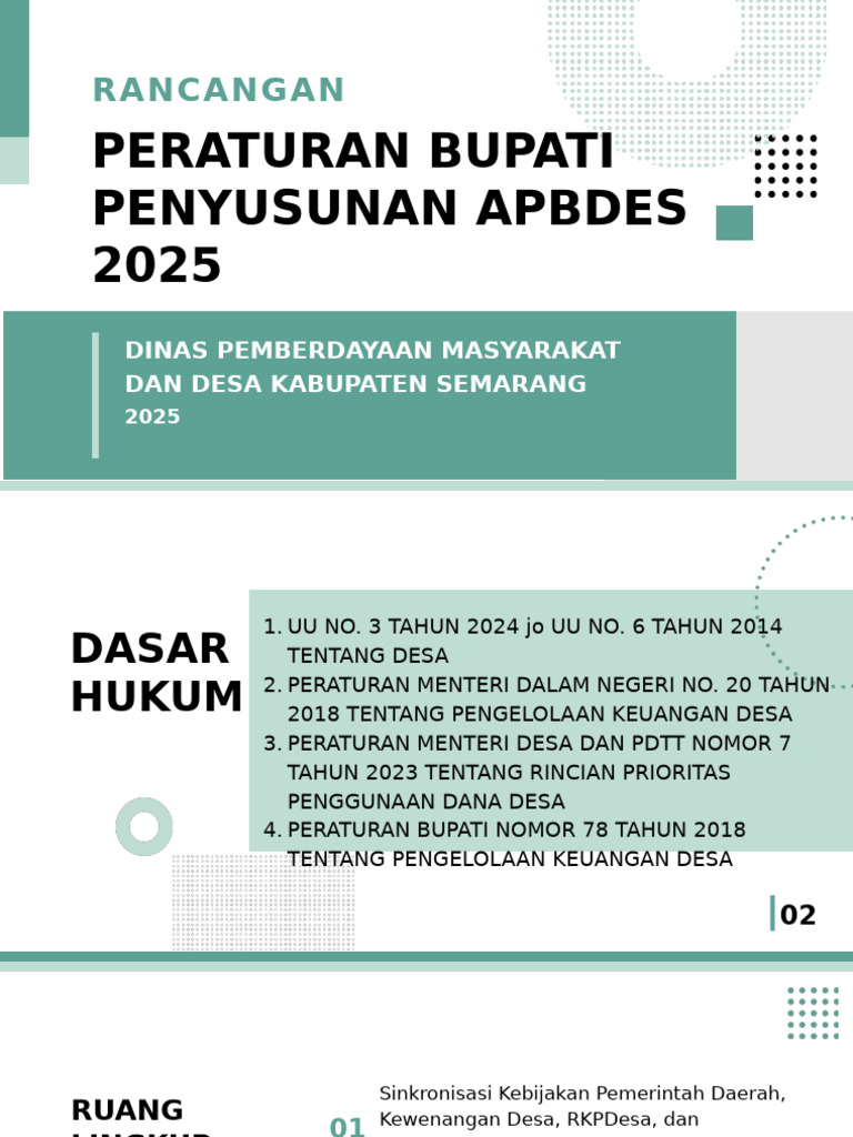 Pedoman Penyusunan APBDes 2025 | PDF