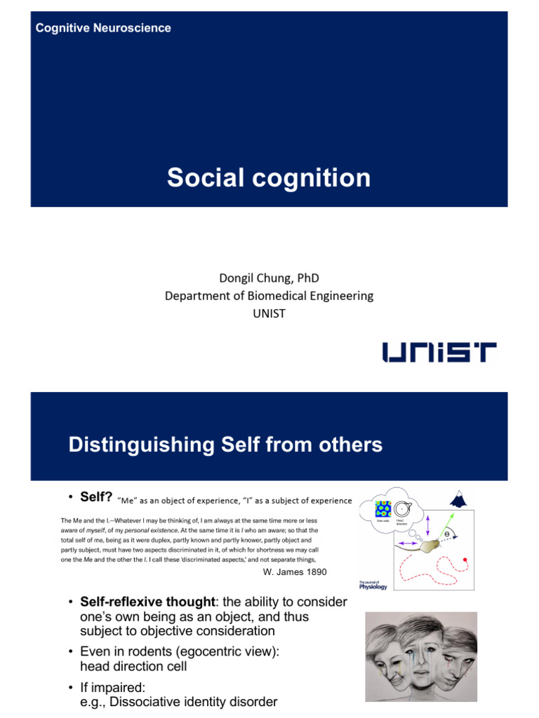 CN-12. Lecture-Social Cognition | PDF | Insular Cortex | Mental Processes
