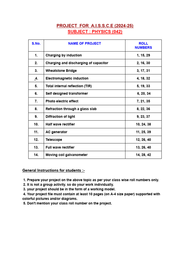 Physics Project Class 12 | PDF