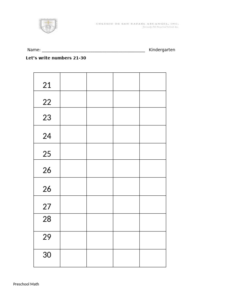 Math-Couting-Worksheets-Kinder | PDF