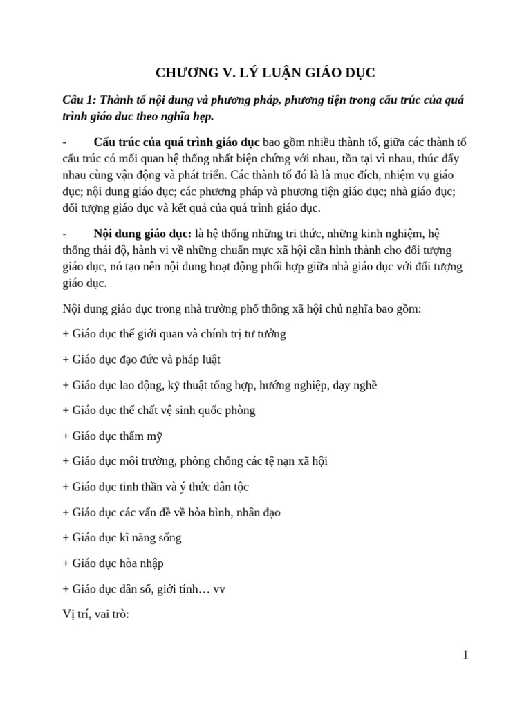 CHƯƠNG V - GDH | PDF