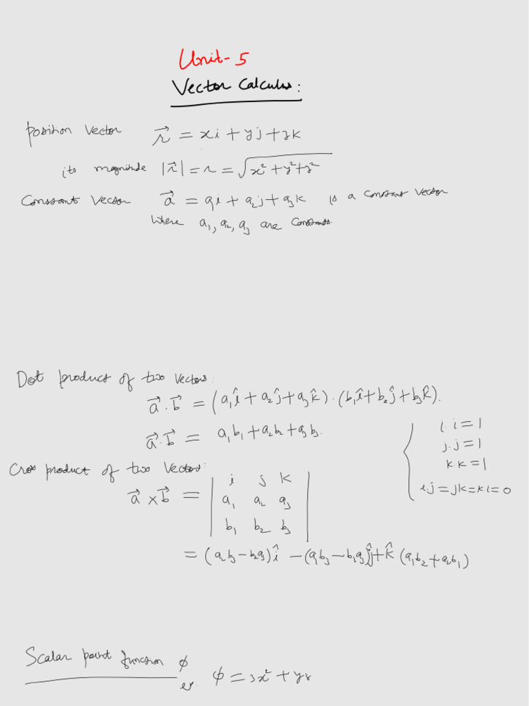 PDF - Vector Calculus | PDF
