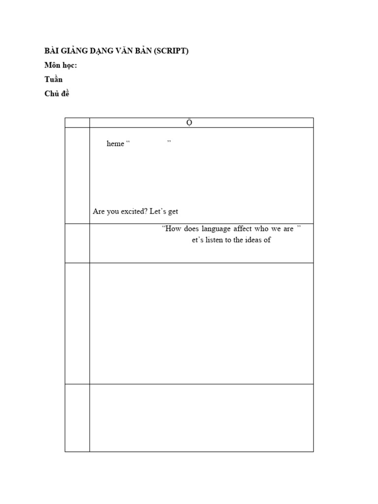 1 NN5 W1 CD1.1 Warmup - Vocabulary - Script | PDF | Vocabulary | Cognition