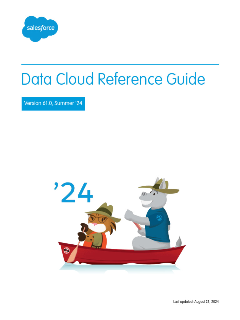 Data Cloud Reference Guide Summer 2024 API Version 61.0 | PDF | Cloud ...