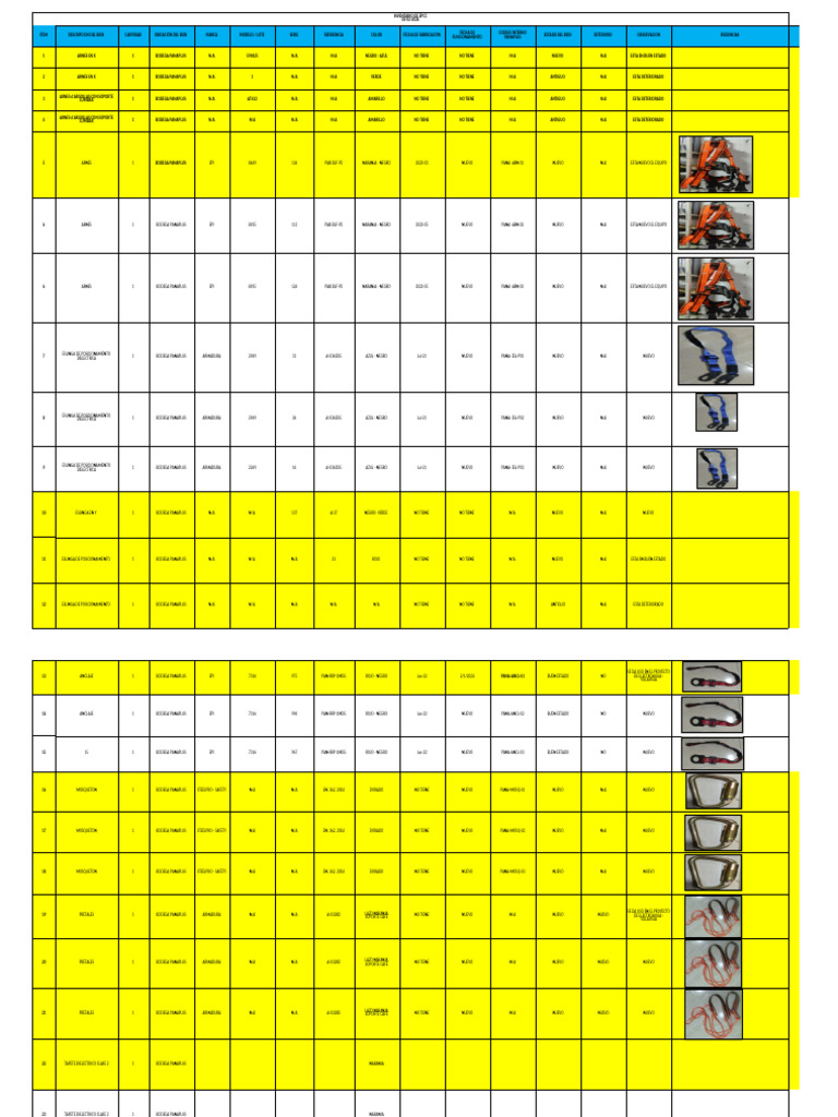 Inventario Epcc - Panaplus (1) ... | PDF | Arco iris | Color