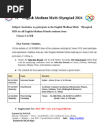 HRH Gyalsey Math Award Instructions | PDF | Mathematics | Cognition