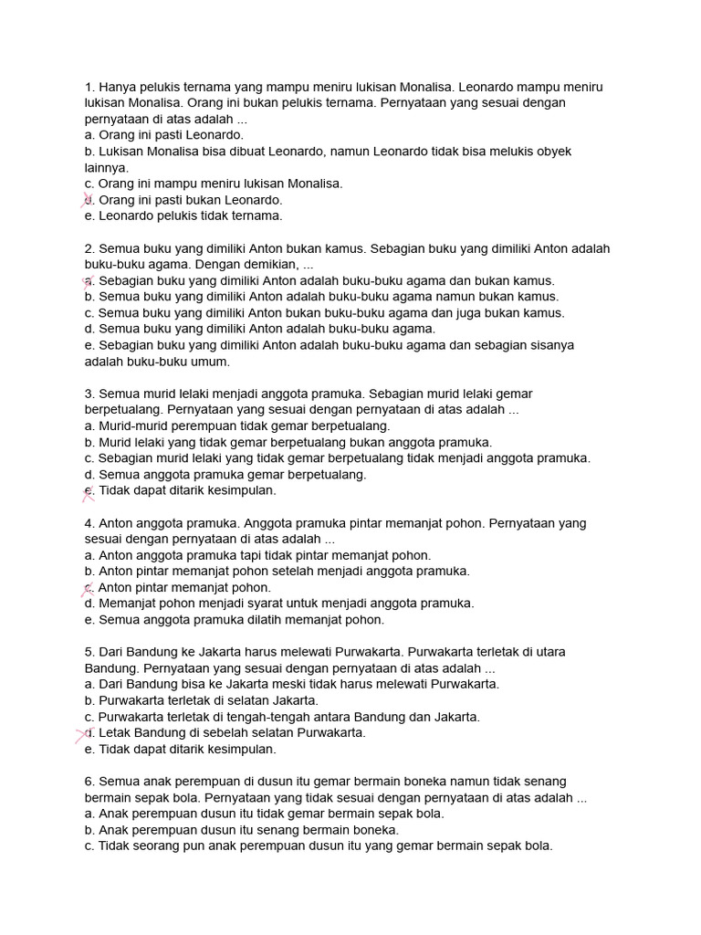 Silogisme SKD 25 NMR | PDF