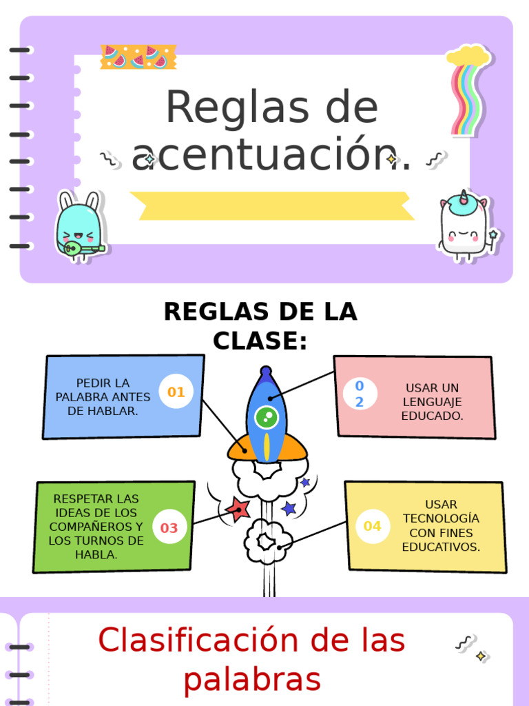 Reglas de Acentuación. | PDF | Estrés (lingüística) | Voz humana