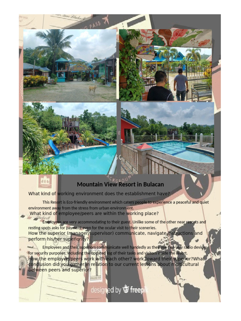 Mountain View Resort in Bulacan | PDF