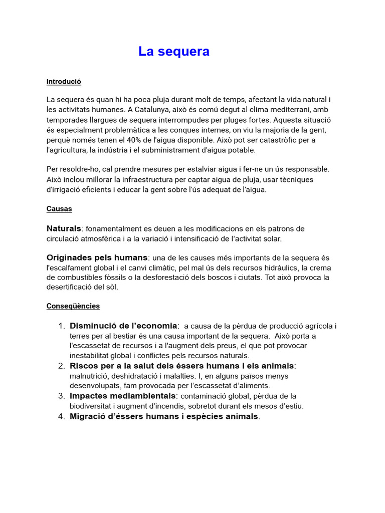 La Sequera T | PDF