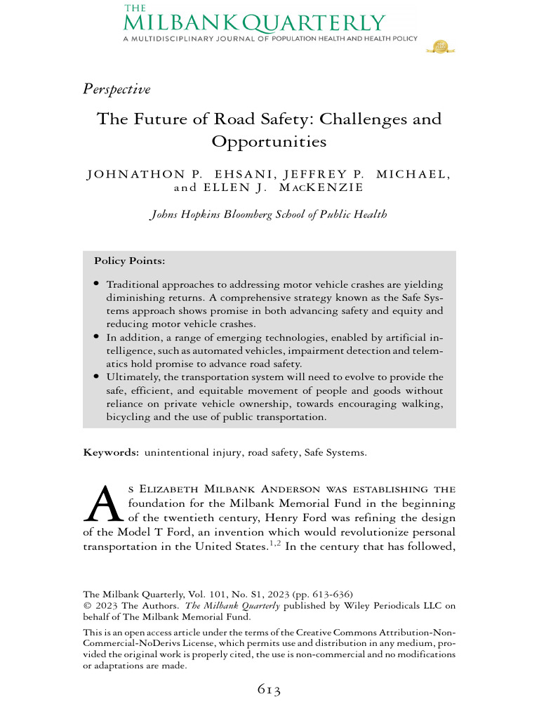 Road Safety: Challenges & Solutions | PDF | Traffic Collision | Driving ...