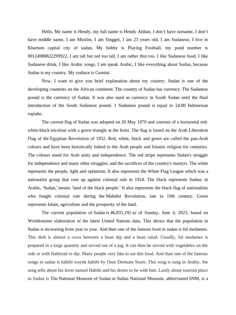 Final Test Pdf Sudan Flag
