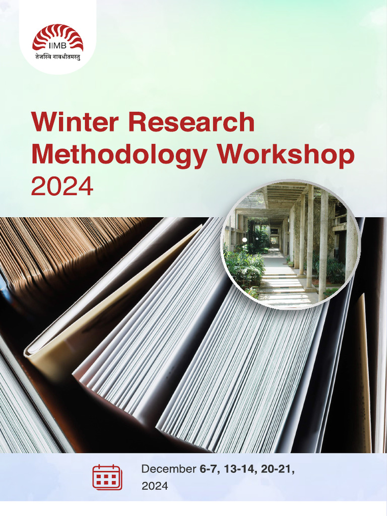 Winter Research Methodology Workshop 2024 @IIM Bangalore | PDF