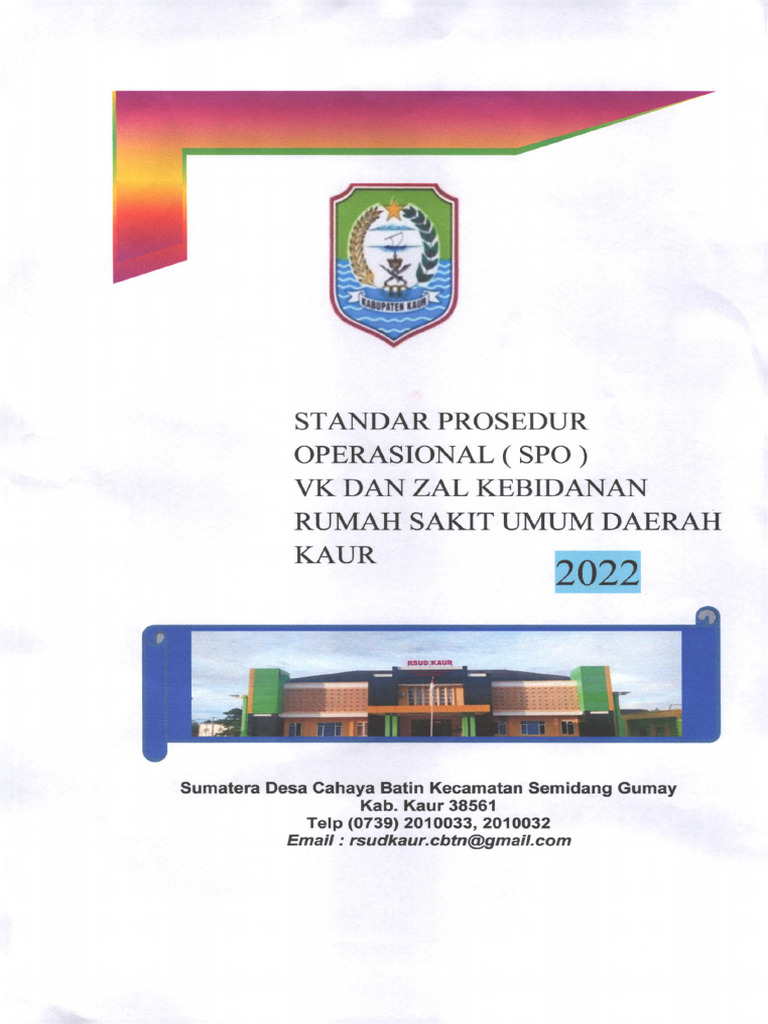 Sop VK Dan Zal Kebidanan | PDF