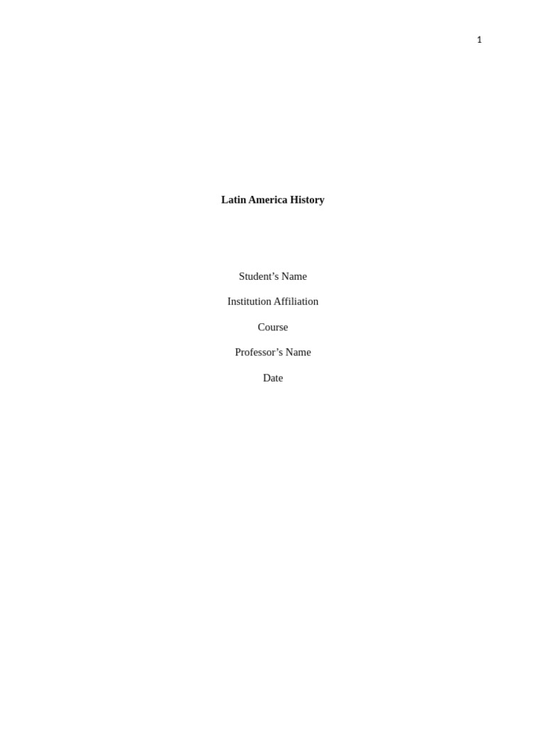 Latin America History 2 | PDF | Neoliberalism | Cold War