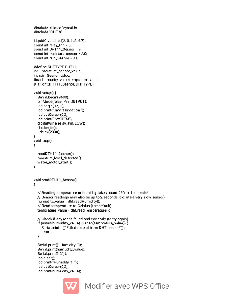 Smart Irrigation Code Guide | PDF | Software Engineering | Computer ...