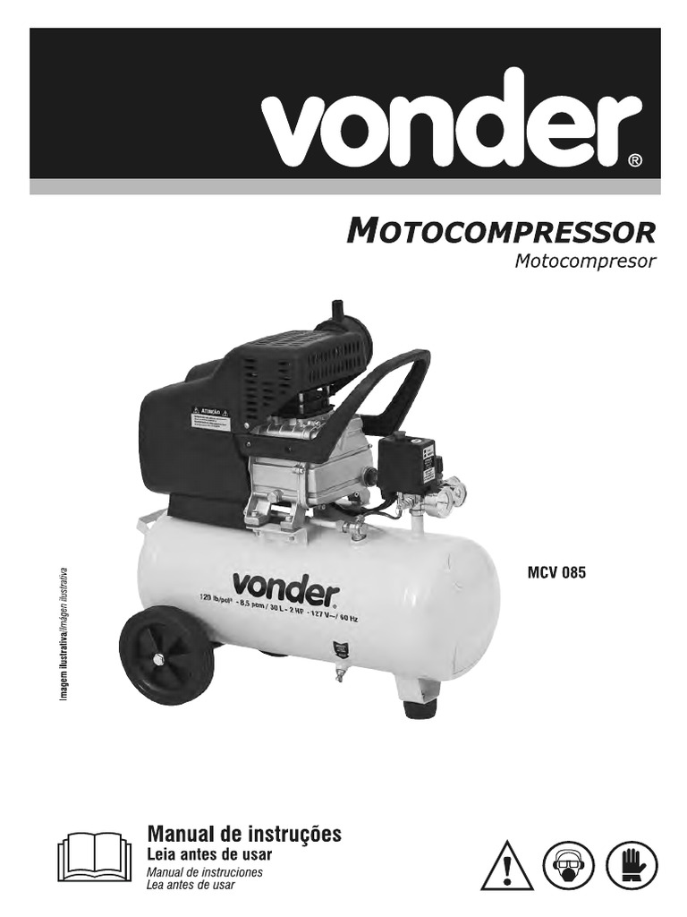 Manual Vonder MCV 085 30 Litros | PDF