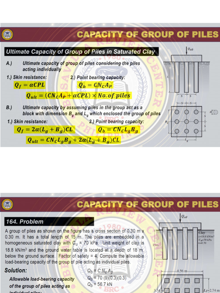 Ce 427 12th Week Group of Piles | PDF
