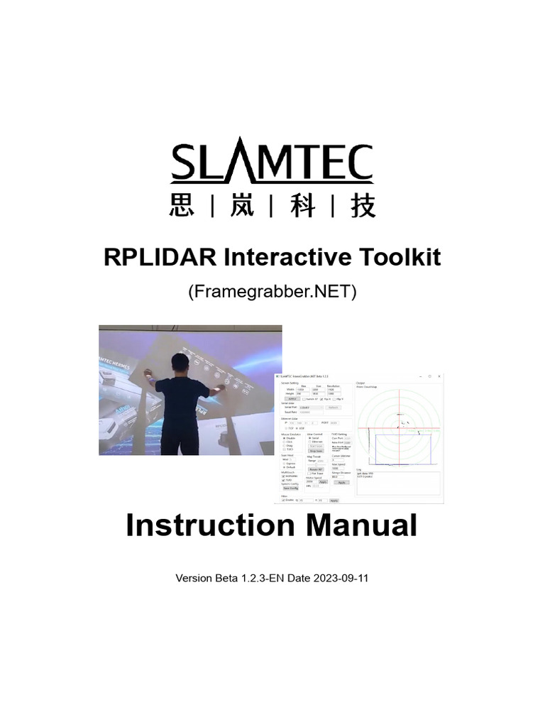 RPLIDAR Interactive Toolkit Instruction Manual - V1.1 | PDF | Lidar | Software