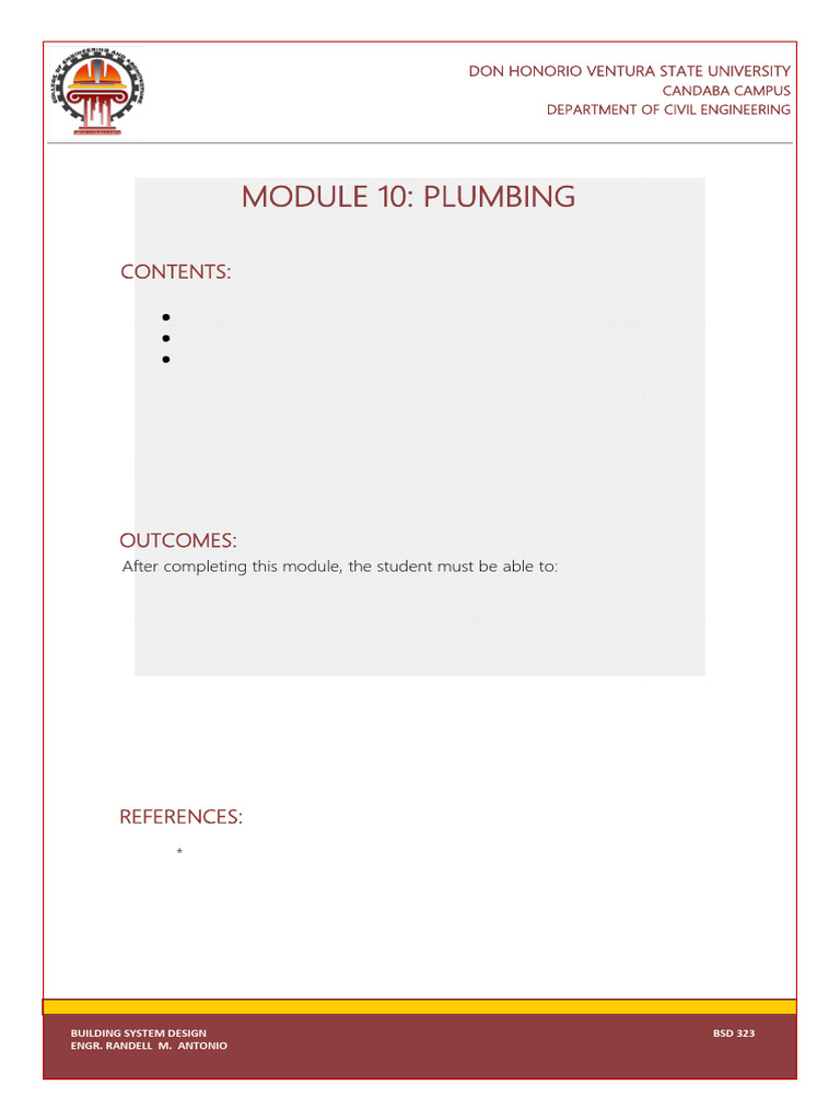Module-10 | PDF | Plumbing | Sanitation
