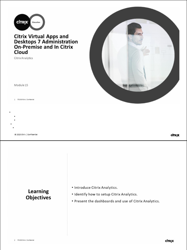 CWS-215-2I - 15 - Citrix Analytics - v2.04 | PDF | Citrix Systems | Analytics
