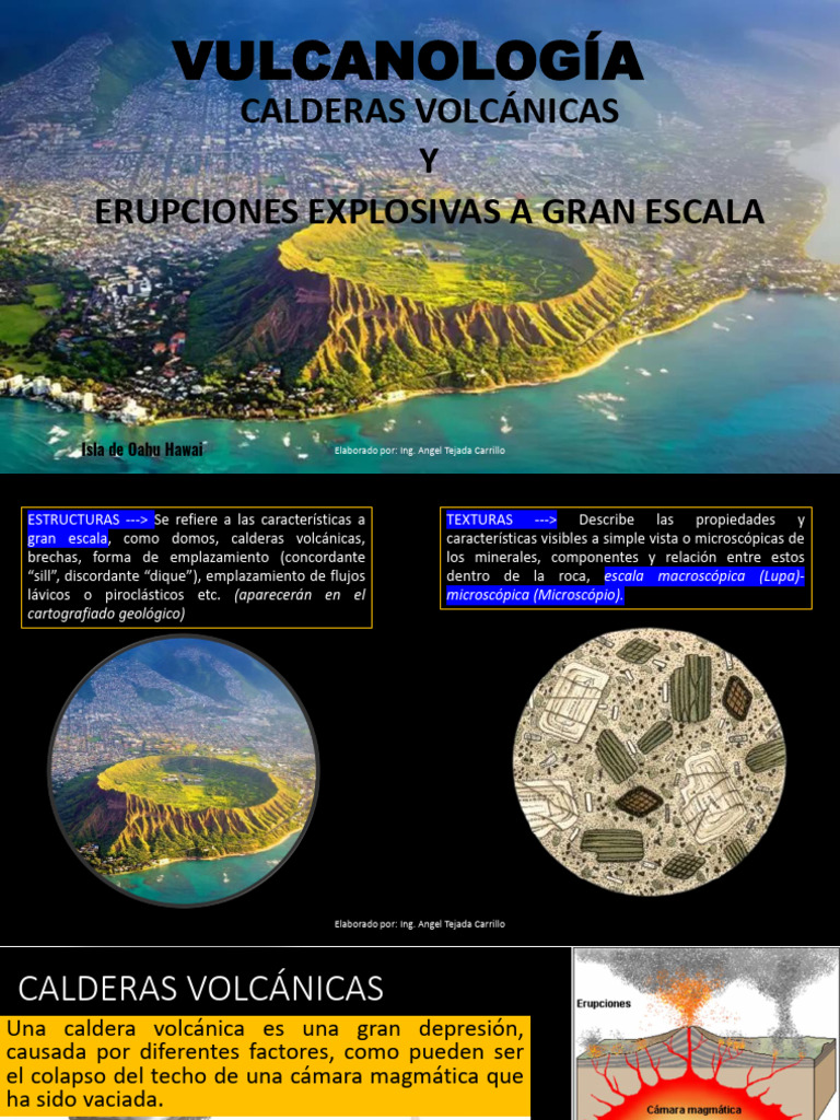 Calderas Volcanicas 2024-1 | PDF | Volcán | Tipos de erupciones volcánicas