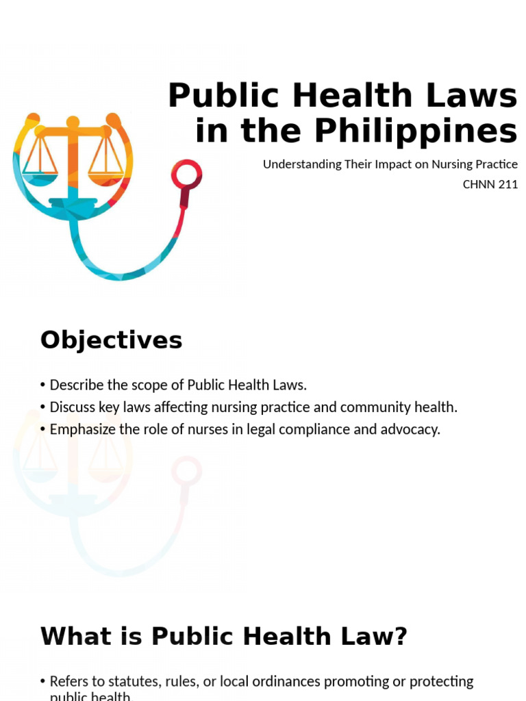 Public 20Health 20Laws 20in 20the 20Philippines | PDF | Public Health ...