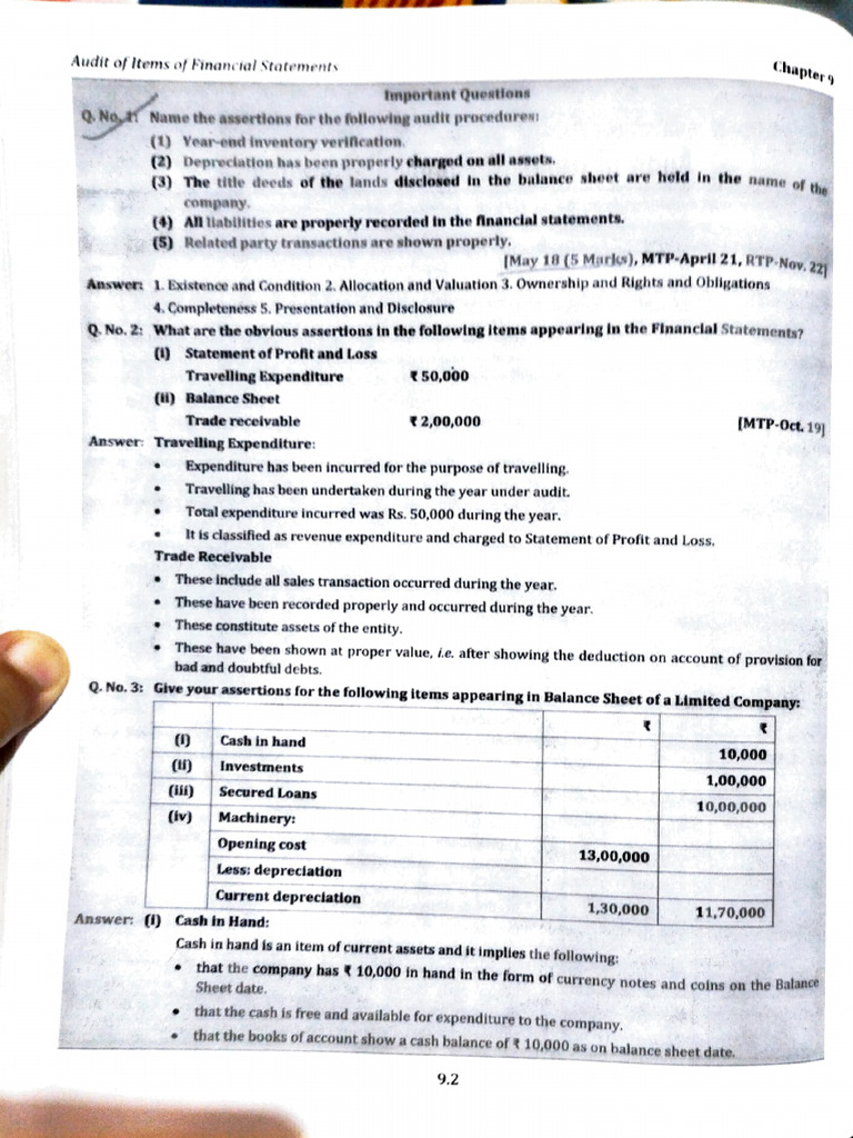 Audit Procedures for Financial Statements | PDF | Audit | Business ...