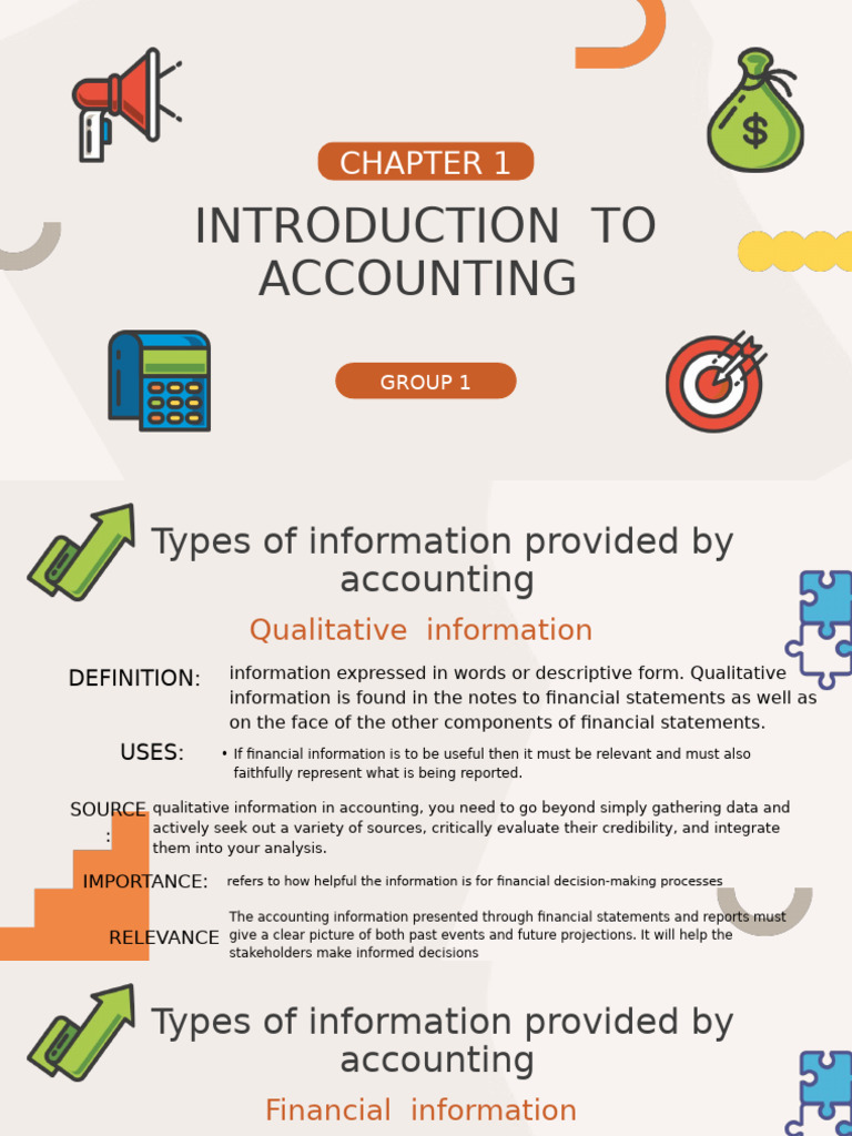 G1- CHAPTER 1 | PDF | Accounting | Bookkeeping