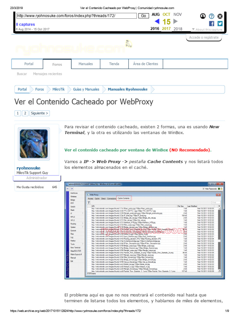 Ver el Contenido Cacheado por WebProxy _ Comunidad ryohnosuke | PDF | Datos de computadora ...