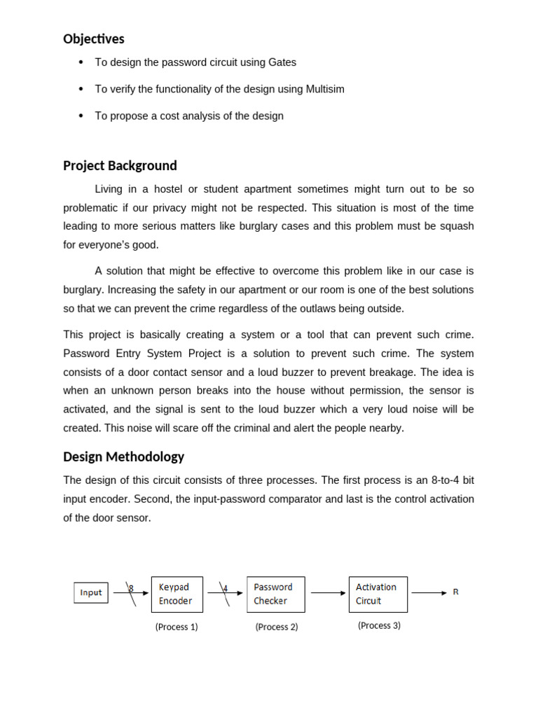 DIGITAL_LOGIC_DESIGN_PROJECT_Password_En (1) | PDF | Computer Engineering | Electrical Engineering